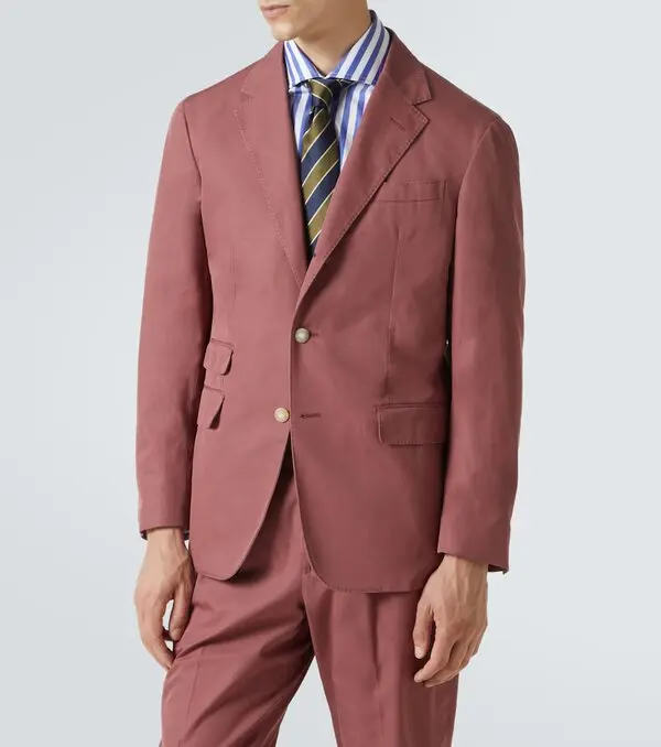 Dunhill Cavendish Cotton Blazer - Red