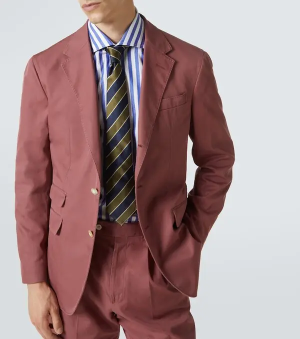 Dunhill Cavendish Cotton Blazer - Red