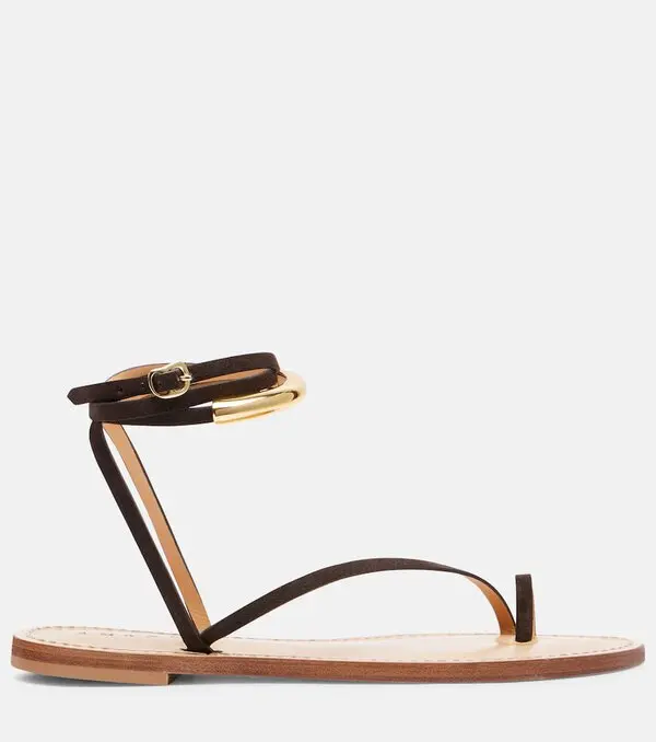 AMANU Kalahari Leather Sandals - Brown