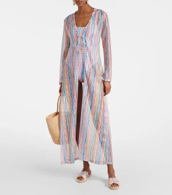 Missoni Zigzag Semi-sheer Beach Cover-up
