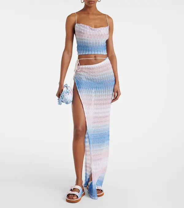 Missoni Gradient Wrap Skirt - Pink