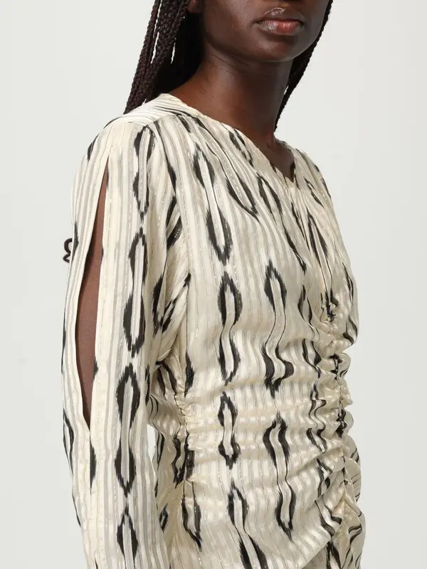Isabel Marant Étoile Ruched Dress With Ruffled Hem