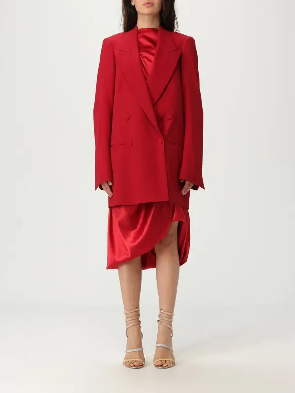 Dries Van Noten Double Breasted Jacket - Red