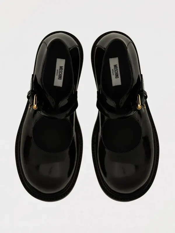 Moschino Mary Jane Loafers - Black