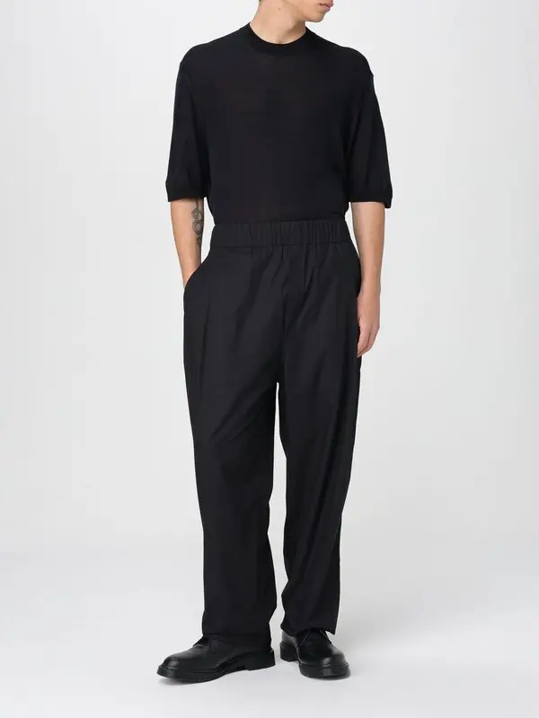 LANEUS Wide Leg Trousers - Black