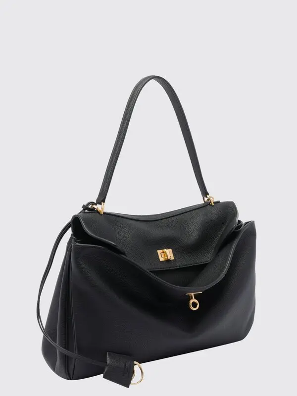Balenciaga Leather Shoulder Bag - Black
