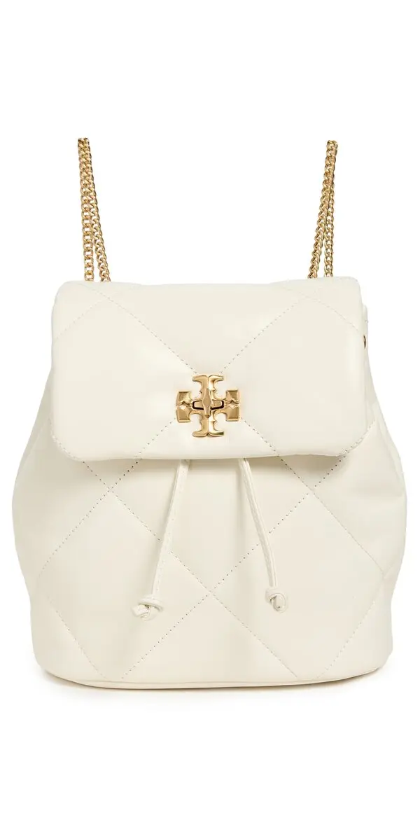 Tory Burch Kira Diamond Quilt Mini Backpack - Warm White
