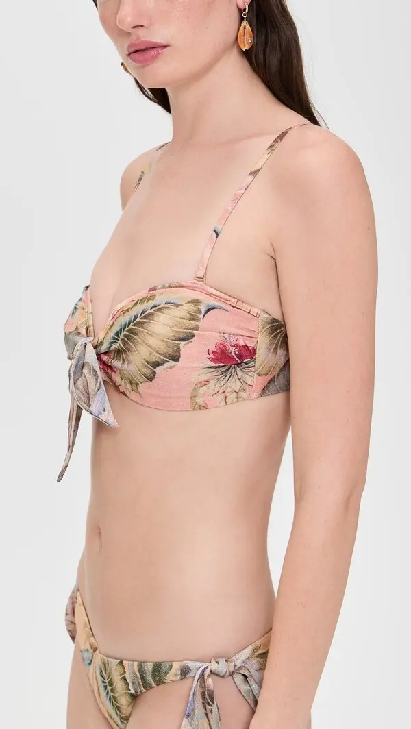 Zimmermann Coco Scarf Tie Bikini Top