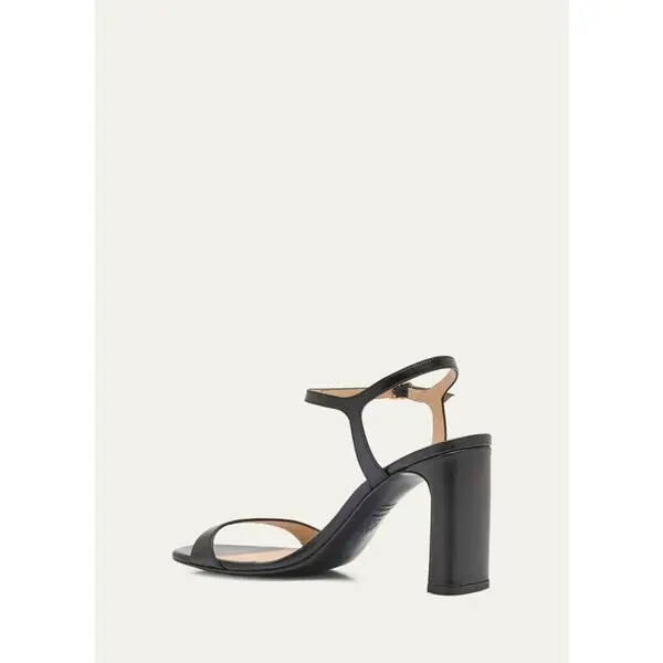 STUART WEITZMAN Babette Leather Ankle-strap Sandals - Beige