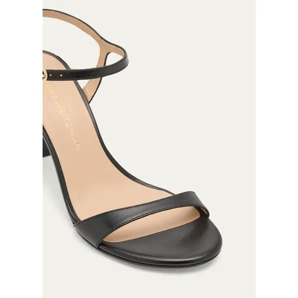 STUART WEITZMAN Babette Leather Ankle-strap Sandals - Beige