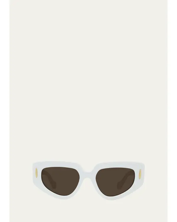 Loewe Anagram Geometric Sunglasses - Ivory/brown