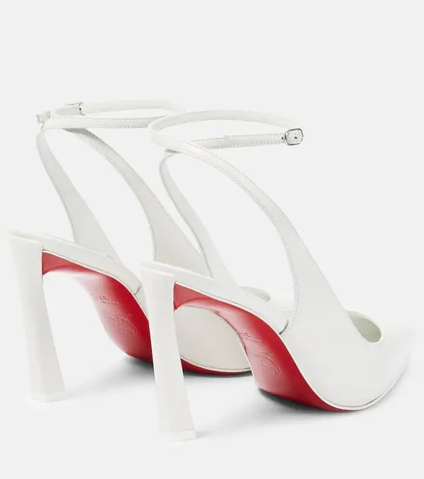 CHRISTIAN LOUBOUTIN Condora 85 Leather Slingback Pumps