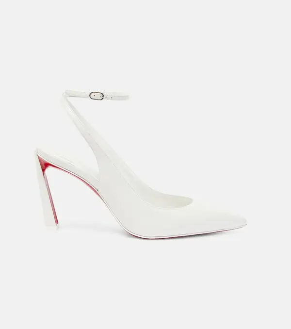 CHRISTIAN LOUBOUTIN Condora 85 Leather Slingback Pumps