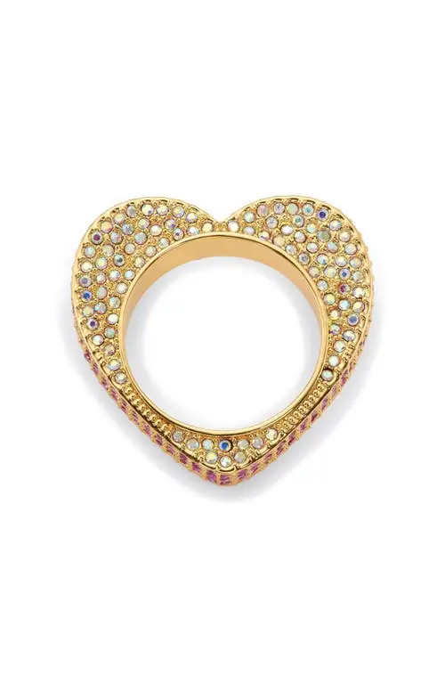 Kurt Geiger Pavé Heart Band Ring