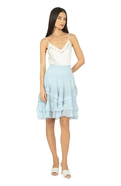 SECRET PON-PON Nilou Mini Skirt - Cloud Blue