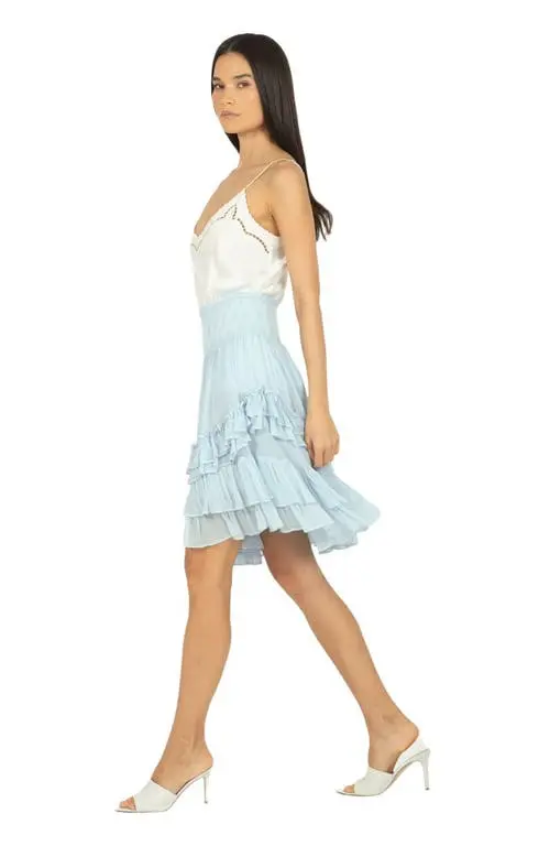 SECRET PON-PON Nilou Mini Skirt - Cloud Blue