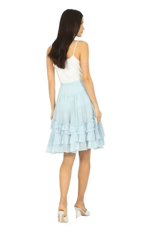 SECRET PON-PON Nilou Mini Skirt - Cloud Blue