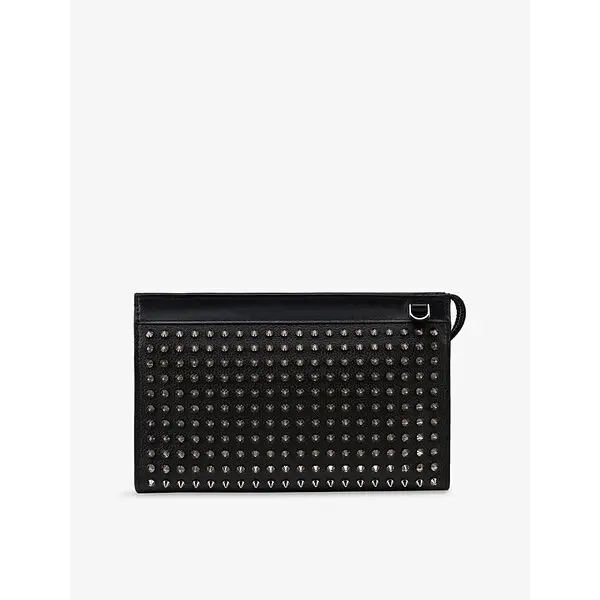 CHRISTIAN LOUBOUTIN Leather Cross-body Bag - Black/gun Metal