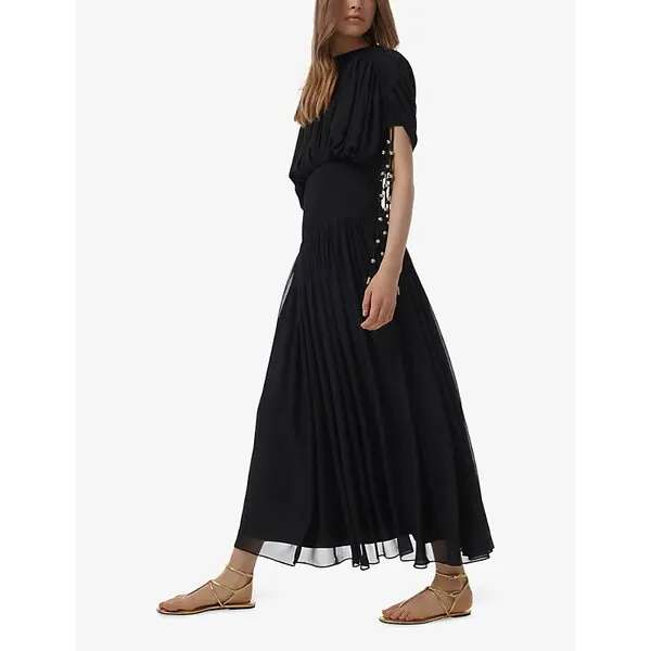 smocked asymmetric midi dress Wholesale MOQ6 Smocked Square Neck Cap Sleeve Midi Dress