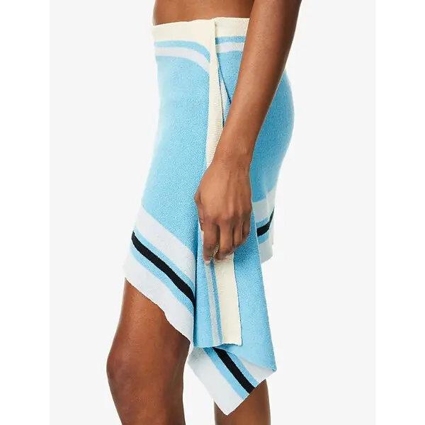 boden knit dress Henley Frill Knitted Dress-Hunter Green main image 0