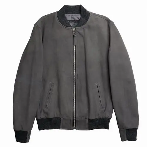 LAST WOLF Elk Bomber Jacket - Grey