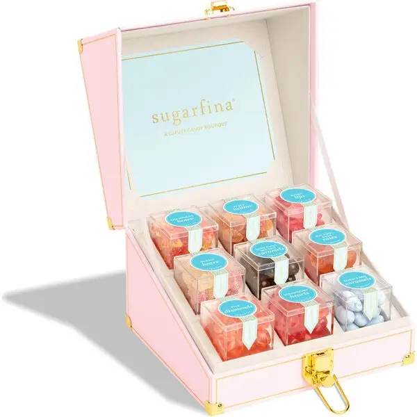 SUGARFINA Pink 9-piece Mini Candy Trunk - No Color
