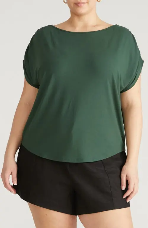 Universal Standard Helena Divine Jersey Top - Conifer