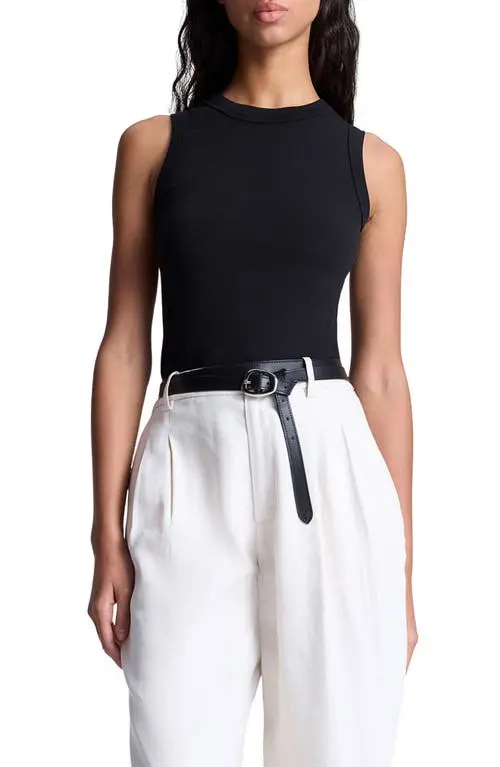 A.L.C. Hadley Cotton Tank - Black