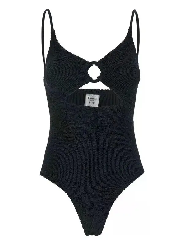 Hunza G Cut-out Swimsuit - Black