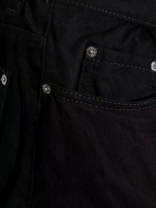 Dsquared2 Cotton Wide Leg Jeans - Black