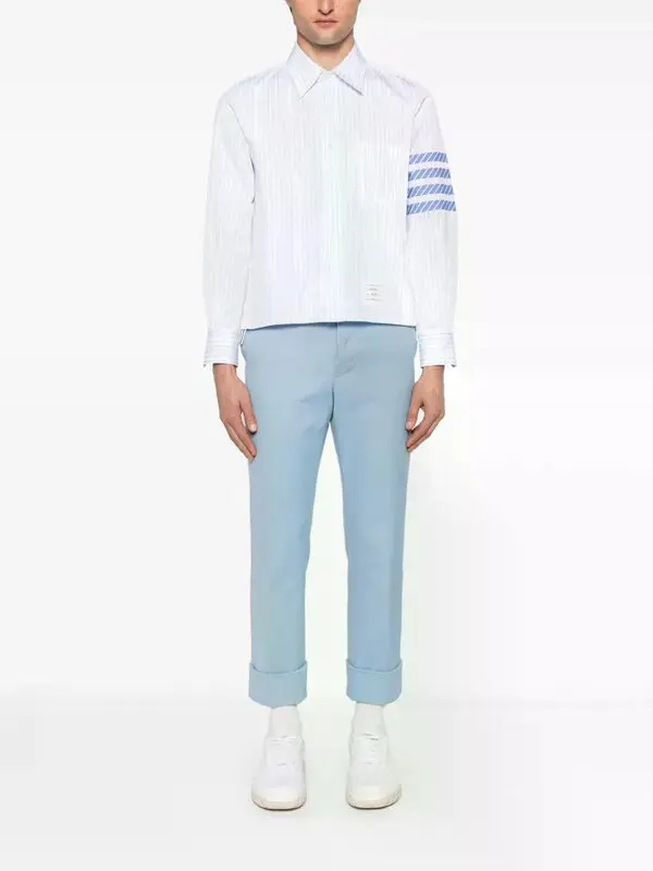 Thom Browne Striped 4-bar Shirt