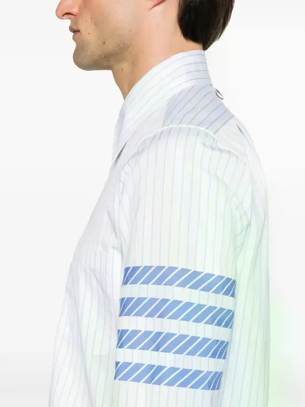 Thom Browne Striped 4-bar Shirt