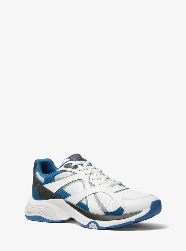 Michael Kors Leo Mixed-media Trainers