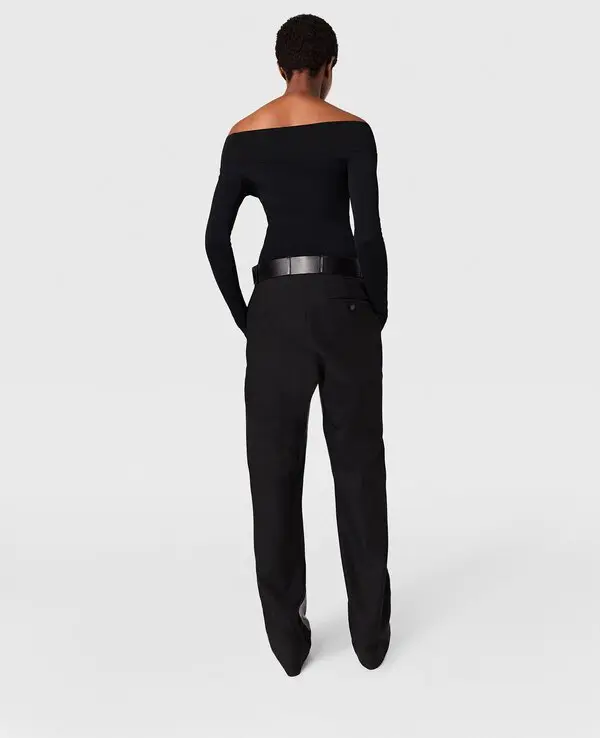 Stella McCartney Crocodile-embossed Straight-leg Pants