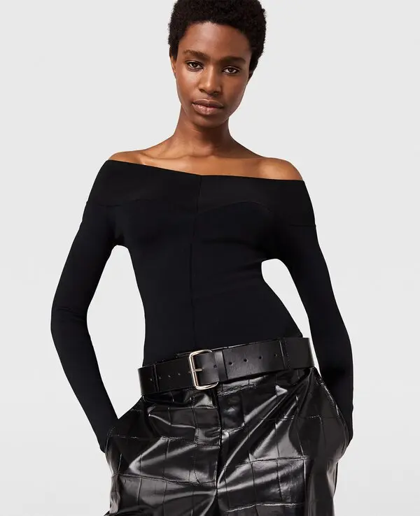 Stella McCartney Straight-neck Long-sleeve Top