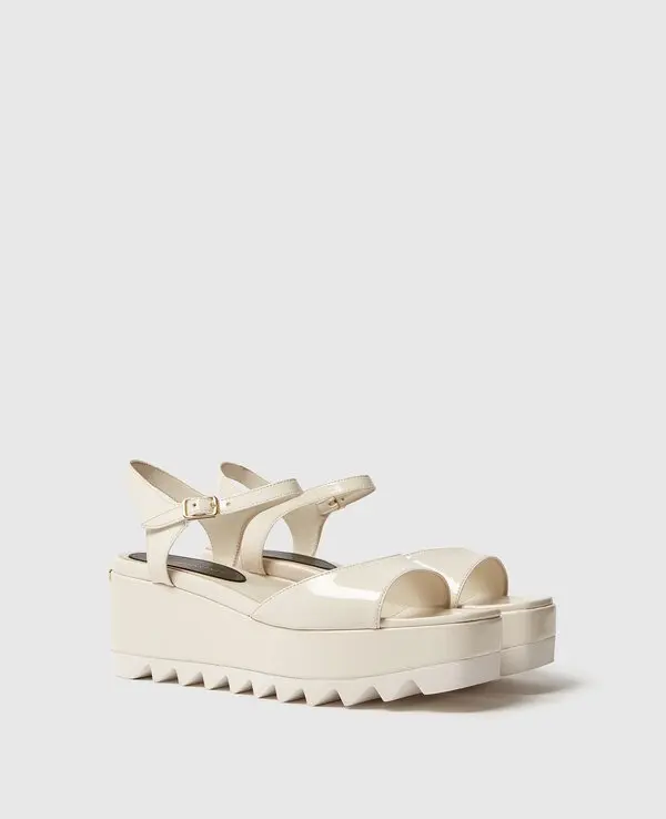 Stella McCartney Elyse Patent Platform Sandals