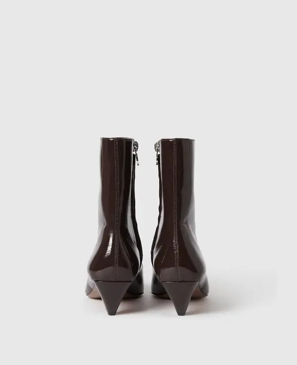 Stella McCartney Stella Spur Heeled Ankle Boots - Moka