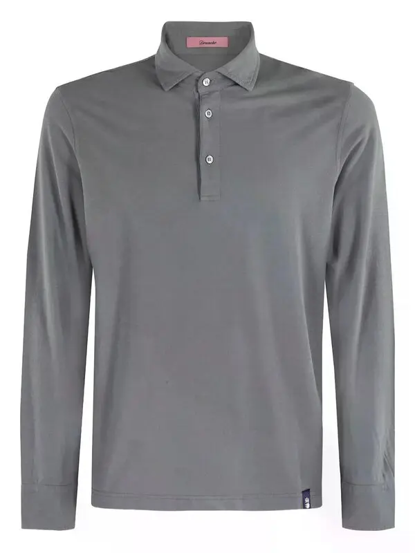 DRUMOHR Cotton Polo Shirt - Grey