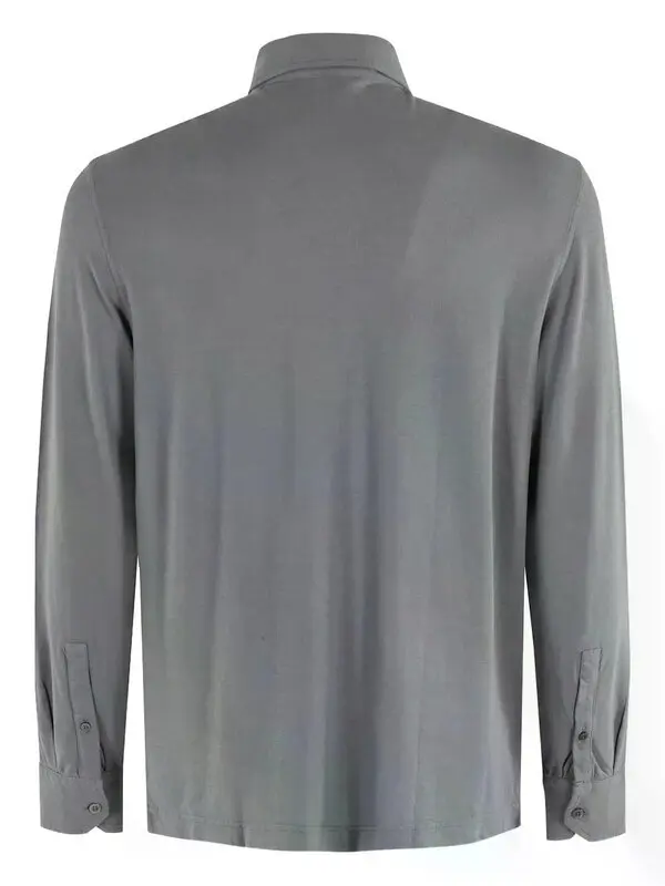 DRUMOHR Cotton Polo Shirt - Grey