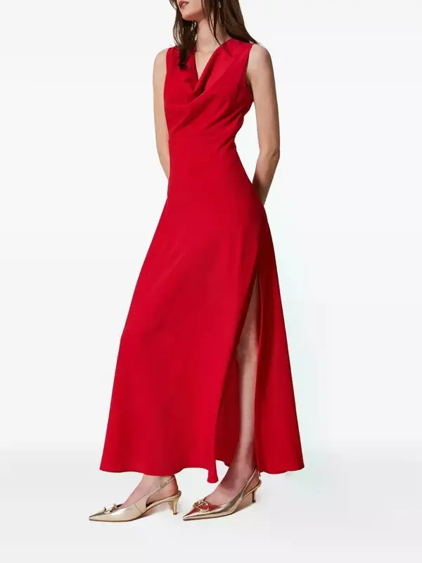 TWINSET Cowl-neck Sleeveless Gown