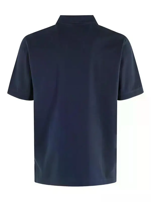 MC2 SAINT BARTH Linen Polo Shirt - Blue