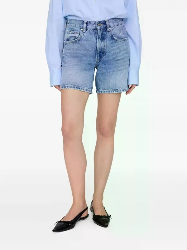 ANINE BING Heath Denim Shorts - Blue