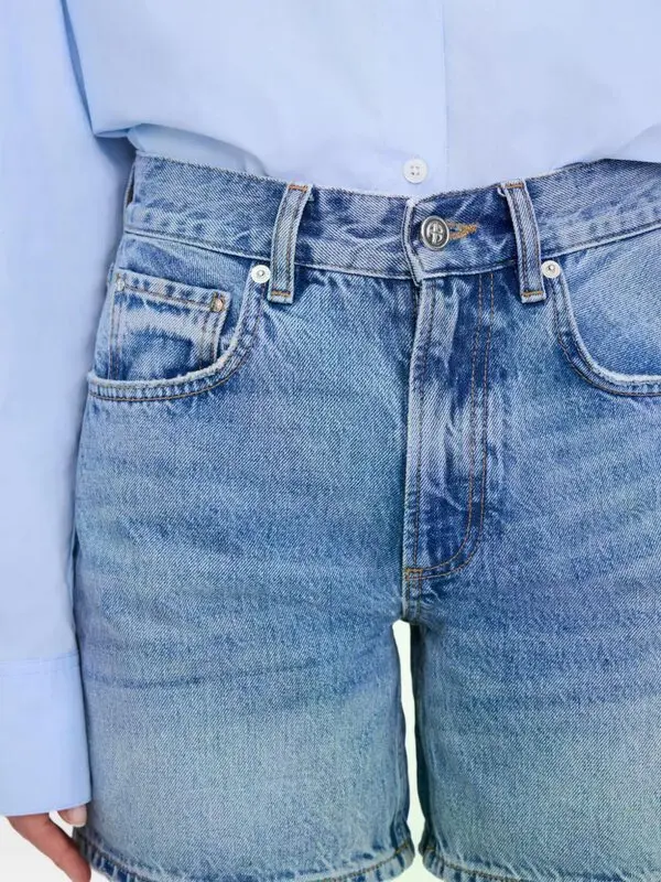 ANINE BING Heath Denim Shorts - Blue