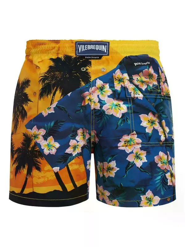 Vilebrequin X Palm Angels Hawaiin Mix Swim Shorts
