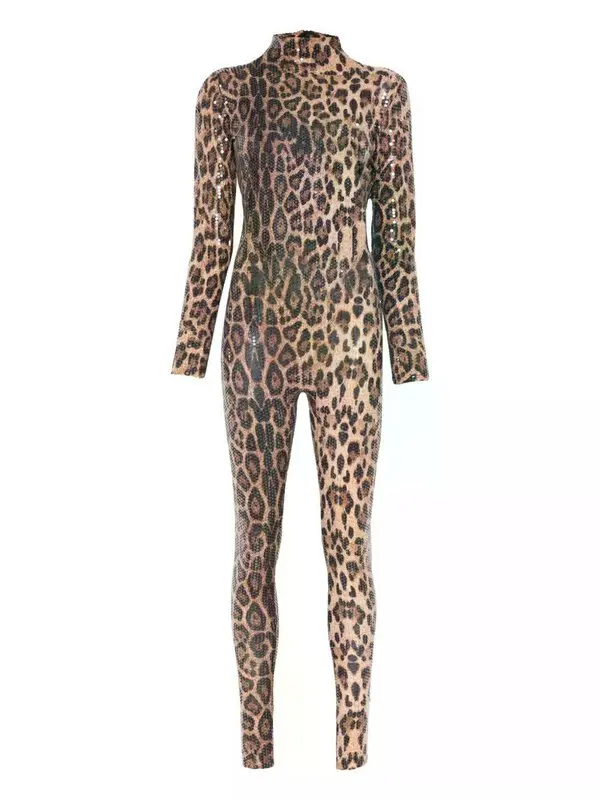ATU BODY COUTURE Leopard-print Jumpsuit - Brown