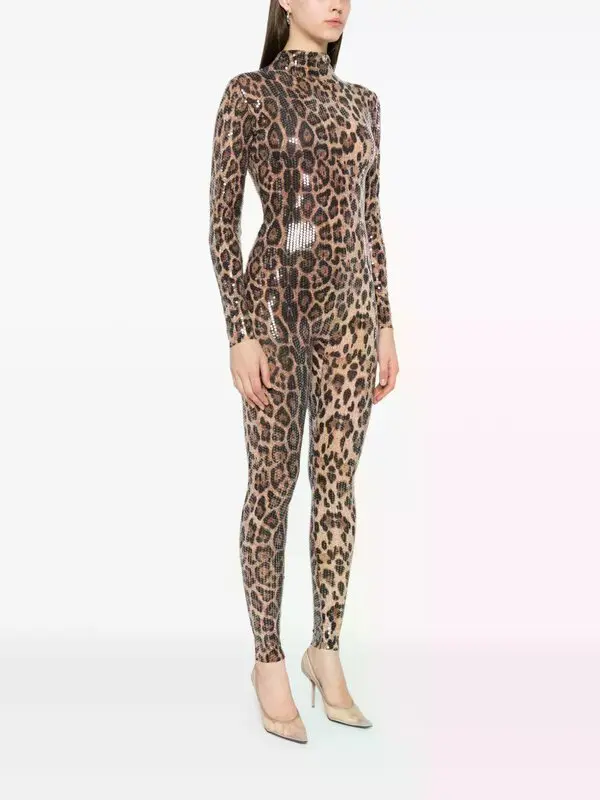 ATU BODY COUTURE Leopard-print Jumpsuit