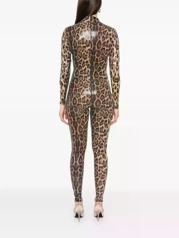 ATU BODY COUTURE Leopard-print Jumpsuit