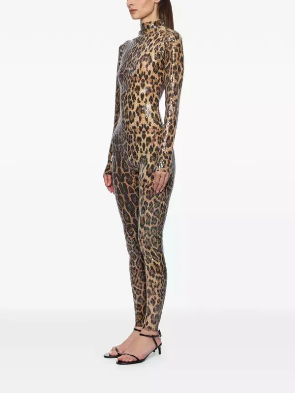 ATU BODY COUTURE Leopard-print Jumpsuit