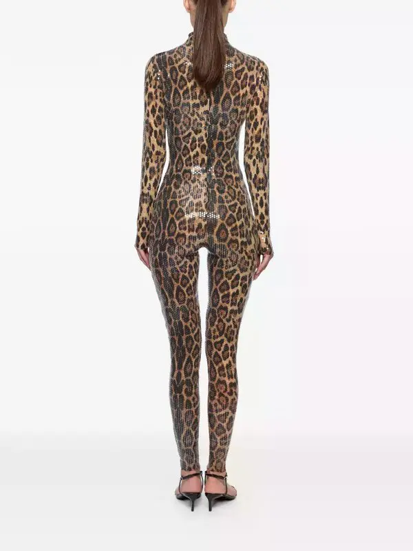 ATU BODY COUTURE Leopard-print Jumpsuit