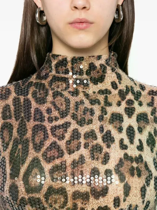 ATU BODY COUTURE Leopard-print Jumpsuit
